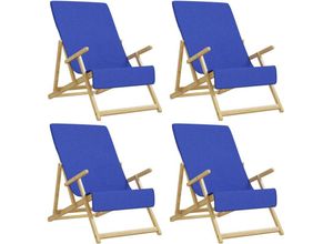 8720845407933 - Bonnevie - Strandtücher 4 Stk Königsblau 60x135 cm Stoff 400 gsm vidaXL179428