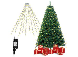 9441001173996 - TolleTour Guirlande Lumineuse 280 LEDs pour Sapin de Noel 28m x 8 (15-28m sapin) Décoration pour Chambre Jardin blanc chaud