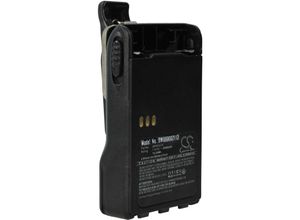 4068201518010 - Akku kompatibel mit Motorola pro 5150 elite GP688 PRO5150 elite Funkgerät Walkie Talkie (2600 mAh 72 v Li-Ion) + Gürtelclip - Vhbw