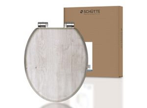 4008431091716 - MDF WC Sitz LIGHT WOOD Toilettendeckel mit Absenkautomatik Motiv Klobrille mit Holzkern Toilettensitz WC Deckel - Motiv