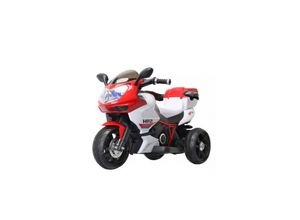 3800146252731 - Kinder Elektromotorrad HP2 FB-6187 mit Musikfunktion Spielzeugkorb ab 3 Jahre rot