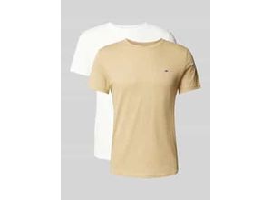 8720638465492 - Slim Fit T-Shirt mit Logo-Stitching