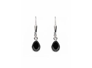 4065633621691 - Paar Ohrhänger ADELIA´S 1 925 Silber Ohrringe   mit Zirkonia Gr Damen Silber 925 (Sterlingsilber) schwarz Damen 925 Sterling Silber mit Zirkonia Silberschmuck für