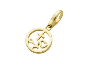 4007810744403 - Charm-Einhänger GIORGIO MARTELLO MILANO Glaube   Liebe Hoffnung Silber 925 Charms goldfarben (gold) Damen