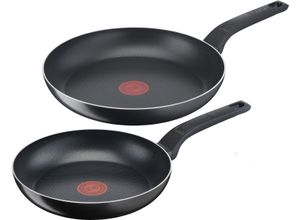 3168430305090 - Pfannen-Set Easy Cook & Clean Aluminium (Set 2-tlg 1x Bratpfanne Ø 24 cm 1x Bratpfanne Ø 28 cm) Aluminium Antihaft Thermo-Signal alle Herdarten außer Induktion schwarz