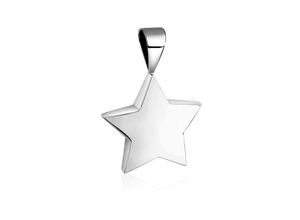 4056261007674 - Ketten-Anhänger Stern Star Astro Basic Trend Symbol 925 Silber Schmuckanhänger Gr OneSize ohne Stein Silber 925 (Sterlingsilber) silberfarben (silber silberfarben) Damen