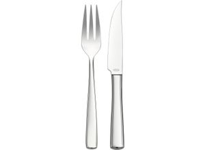 4004293137890 - Steakbesteck RÖSLE ELEGANCE Essbesteck-Sets Gr 12 tlg silberfarben Steakbesteck 12-teilig für 6 Personen Edelstahl 1810 spülmaschinengeeignet