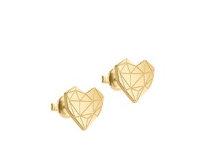 4035608753580 - Paar Ohrstecker LIEBESKIND BERLIN Schmuck Geschenk Edelstahl Ohrringe Herz LJ-0307-E-11 LJ-0308-E-11 Gr Edelstahl goldfarben (gelbgoldfarben) Damen