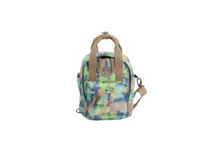 4895250109353 - Schultertasche DISCOVERY Cave Damen Gr B H T 8cm x 25cm x 15cm grün Kunstfaser mehrfarbig Taschen aus recyceltem PET-Polyestermaterial