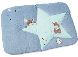 4055579958715 - Krabbeldecke STERNTALER Emmi Wohndecken Gr B L 130 cm x 95 cm blau Baby