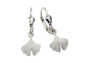 4006046282000 - Paar Ohrhänger VIVANCE 925 - Sterling Silber Ginkgo Ohrringe Gr ONE-SIZE Silber 925 (Sterlingsilber) weiß Damen