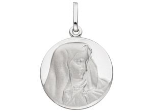 4061861070256 - Ketten-Anhänger JOBO Anhänger Madonna rund Schmuckanhänger Gr Silber 925 (Sterlingsilber) silberfarben (silber 925) Damen 925 Silber