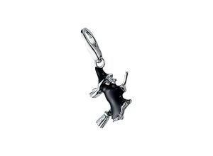 4007810708962 - Charm-Einhänger GIORGIO MARTELLO MILANO Hexe Silber 925 Charms schwarz Damen