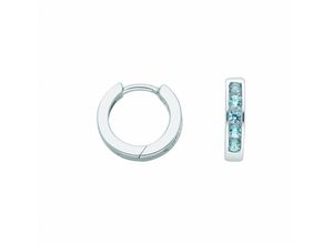 4065633239438 - Paar Creolen ADELIA´S Damen Silberschmuck Ohrringe Gr Damen Silber 925 (Sterlingsilber) bunt Damen 925 Sterling Silber mit Zirkonia Silberschmuck für