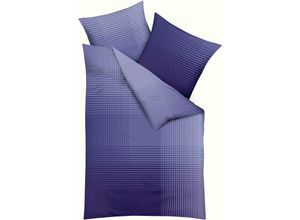 4054141114894 - Bettwäsche KAEPPEL Master Gr B L 240 cm x 220 cm 1 St 2 St Mako-Satin B L 80 cm x 80 cm & 80 cm x 80 cm lila (violett) mit Karomuster