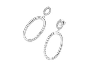 4007810674649 - Paar Ohrhänger SMART JEWEL mit Behang beweglichmit weißen Zirkonia Silber 925 Ohrringe Gr Silber 925 (Sterlingsilber) silberfarben (silber) Damen