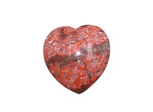 0096718221226 - Edelstein FIRETTI Schmuck Geschenk Herz Edelsteine rot (rot stein) Poppy Jasper Handschmeichler