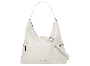 4022581348469 - Umhängetasche BETTY BARCLAY Damen Gr B H T 36cm x 34cm x 13cm onesize weiß Kunstfaser leicht glänzend unifarben Taschen