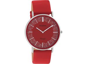 8719929020458 - Quarzuhr OOZOO C20129 Armbanduhren rot Damen Quarzuhren Armbanduhr Damenuhr