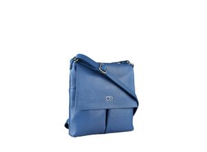 4036673248926 - Umhängetasche München Damen Gr B H T 24cm x 24cm x 4cm onesize blau Leder COLLEZIONE ALESSANDRO Taschen Echtes Leder mit vielen Fächern