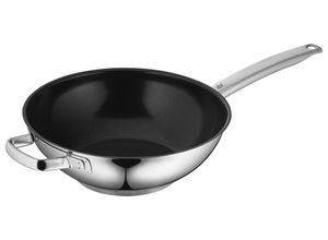 4000530735584 - Wok Durado Wokpfanne Induktion 28 cm Pfannen Gr Ø 28 cm silberfarben (polierter edelstahl) Antihaftbeschichtung für aller Herdarten geeignet