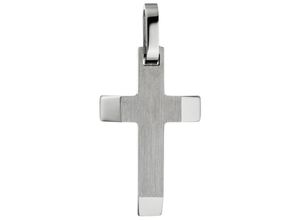 4061861058025 - Kreuz-Anhänger JOBO Anhänger Kreuz Schmuckanhänger Gr Edelstahl silberfarben (edelstahlfarben) Damen Edelstahl