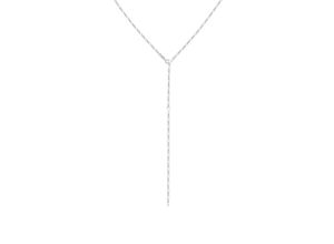 4050878582531 - Collierkettchen ELLI Y-Kette Figaro Basic Trend Verstellbar 925 Silber Halsketten Gr 40 ohne Stein Silber 925 (Sterlingsilber) Länge 40 cm silberfarben (silber) Damen Colliers