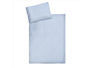 4009250107138 - Kinderbettwäsche JULIUS ZÖLLNER Wolkenbogen Bettwäsche Gr B L 100 cm x 135 cm 1 St 1 St Renforcé B L 40 cm x 60 cm blau