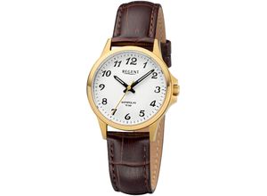 4050597601889 - Quarzuhr REGENT F1458 -20496GP Armbanduhren braun Damen Armbanduhr Damenuhr Leuchtzeiger Saphirglas