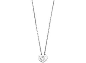 4056866021181 - Kette mit Anhänger AMOR 2016056 Herz Halsketten Gr Silber 925 (Sterlingsilber) Länge 42 cm silberfarben Damen mit Zirkonia (synth)