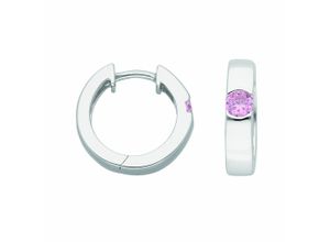 4065633239858 - Paar Creolen ADELIA´S Damen Silberschmuck Ohrringe Gr Damen Silber 925 (Sterlingsilber) bunt Damen 925 Sterling Silber mit Zirkonia Silberschmuck für