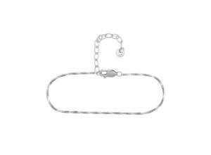 4006046348416 - Fußkette CAÏ 925 - Sterling Silber rhodiniert Schlangenkette vi Fußkettchen Gr Silber 925 (Sterlingsilber) weiß Damen Fußkette