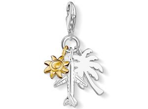 4051245298291 - Charm-Einhänger THOMAS SABO Palme Sonne Flugzeug 1430-413-21 Charms goldfarben (silberfarben gelbgoldfarben) Damen