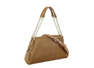 4036673261505 - Schultertasche Audrey Damen Gr B H T 30cm x 19cm x 10cm onesize braun Polyurethan (PU) COLLEZIONE ALESSANDRO Taschen elegante Tasche in modischem Material