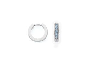 4067551397412 - Paar Ohrhänger ADELIA´S 925 Silber Ohrringe Creolen Ø 123 mm Gr Damen Silber 925 (Sterlingsilber) bunt Damen mit Zirkonia Silberschmuck für