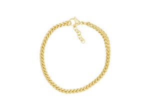 4039414411641 - Edelstahlarmband FIRETTI Schmuck Geschenk Doppelpanzerkettengliederung 5 mm breit Armbänder Gr 21 Edelstahl goldfarben (gelbgoldfarben) Damen Made in Germany