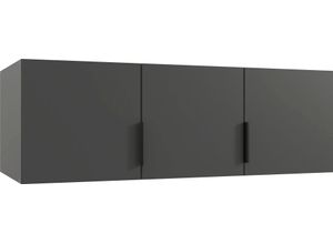 4065981006584 - Schrankaufsatz WIMEX Modena grau (graphit) B120 H40 T54 Spanplatte Möbelaufsätze Aufsatzschrank