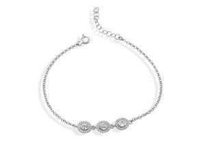 4260647224368 - Armband DKENIZ 925 - Sterling Silber Pure Elegance Armbänder Gr 18 + 5cm Silber 925 (Sterlingsilber) silberfarben (silber weiß) Damen