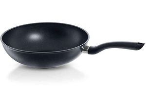 4009209375564 - Wok FISSLER Cenit Pfannen Gr Ø 28 cm schwarz Ø 28 cm mit ergonomischem Griff Induktion Made in Italy