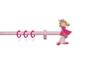 4015161011822 - Gardinenstange Prinzessin Leonie Gardinenstangen Gr L 130 cm - 240 cm Ø 16 mm 1 läufig pink (pink rosé) Kinder Gardinenstangen für pink-rosé