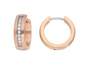 9008005302496 - Paar Creolen perfect elegance Ohrringe Gr Titan rosegold (roségoldfarben) Damen