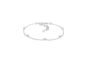 4050878546564 - Armband ELLI Basic Kugel Geo 925 Sterling Silber Armbänder Gr 16 cm ohne Stein Silber 925 (Sterlingsilber) silberfarben (silber) Damen