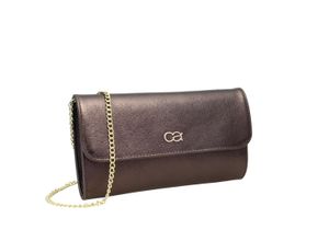 4036673240920 - Clutch Eleganz Damen Gr B H T 26cm x 15cm x 5cm onesize braun (dunkelbraun) Leder COLLEZIONE ALESSANDRO Taschen aus Leder mit separaten Fächern