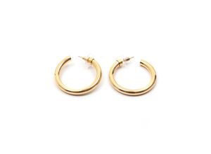 4260694961780 - Paar Creolen FIRETTI Ohrschmuck basic Ohrringe Gr Metall goldfarben (gelbgoldfarben) Damen