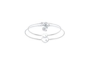 4050878551278 - Schmuckset ELLI Herz Kristalle 925 Silber Schmuck-Sets Gr OneSize silberfarben (silber weiß) Damen