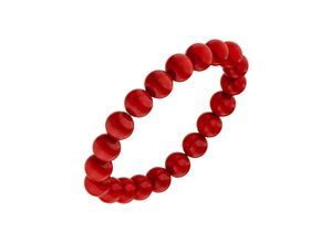 4061861089326 - Perlenarmband JOBO Armbänder Gr Perlen rot Damen mit Muschelkern-Perle 19 cm