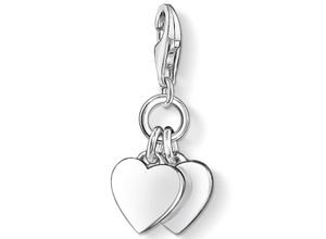 4051245049169 - Charm-Einhänger THOMAS SABO Zwei Herzen 0836-001-12 Charms silberfarben Damen