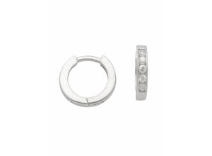 4065633619247 - Paar Ohrhänger ADELIA´S 1 925 Silber Ohrringe   Creolen mit Zirkonia Ø 118 mm Gr Damen Silber 925 (Sterlingsilber) silberfarben (silber) Damen 925 Sterling Silber mit Zirkonia Silberschmuck für