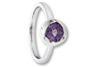 4067551165110 - Silberring Amethyst Ring aus 925 Silber Fingerringe Gr 50 Silber 925 (Sterlingsilber) silberfarben (silber) Damen Silber Schmuck