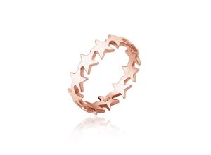 4050878573645 - Fingerring ELLI Sterne Star Astro 925 Silber Fingerringe Gr 52 mm ohne Stein Silber 925 (Sterlingsilber) 5 mm rosegold Damen